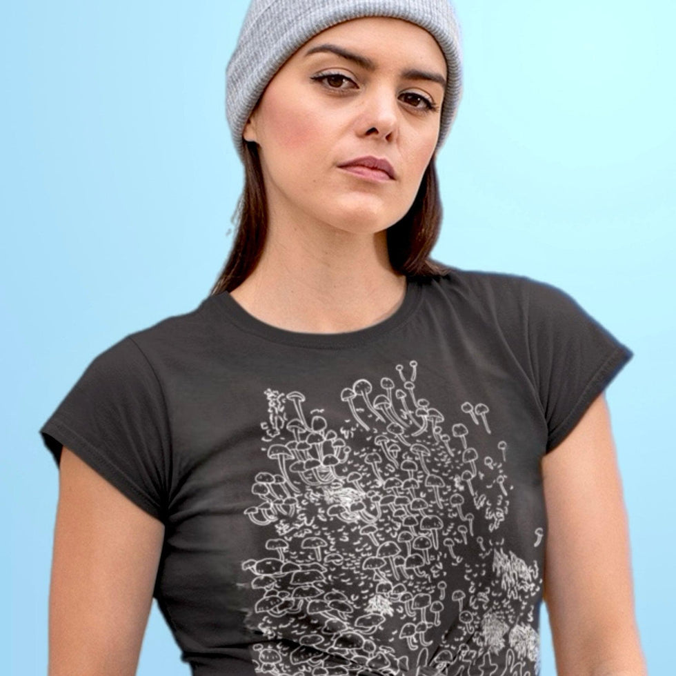 Mushroom Shirts | Bioluminescent Fungi T-Shirt – North Spore