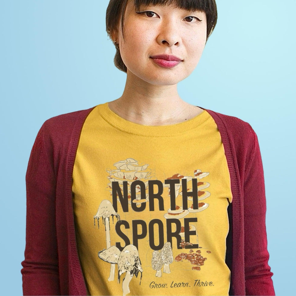 Mushroom Shirts | Grow, Learn, Thrive T-Shirt – North Spore