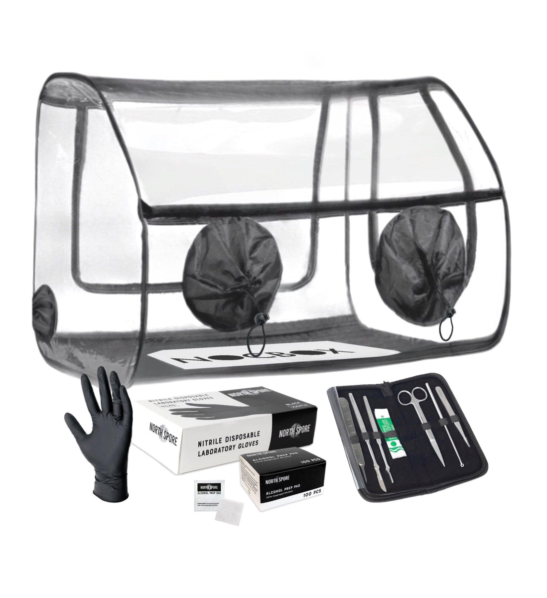 NocBox Mycology Lab Set + Still Air Box | North Spore