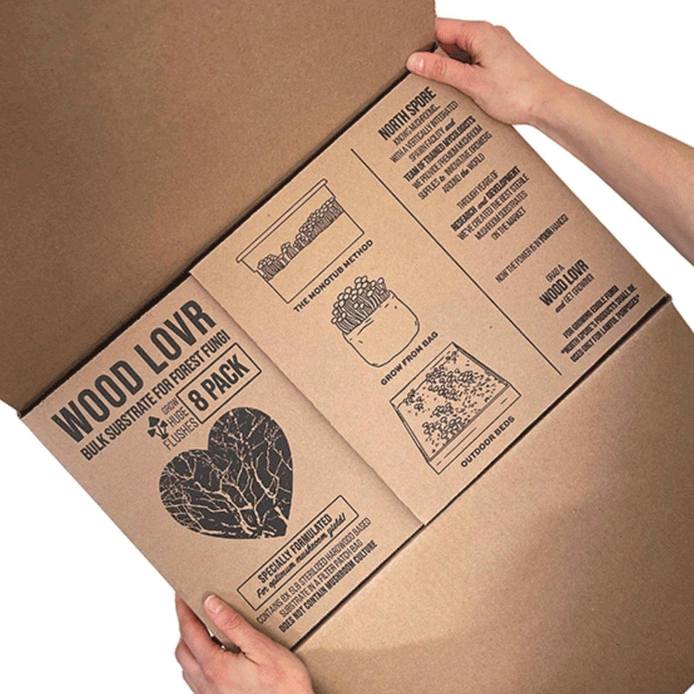 8-Pack Wood Lovr Hardwood Sterile Mushroom Substrate – North Spore