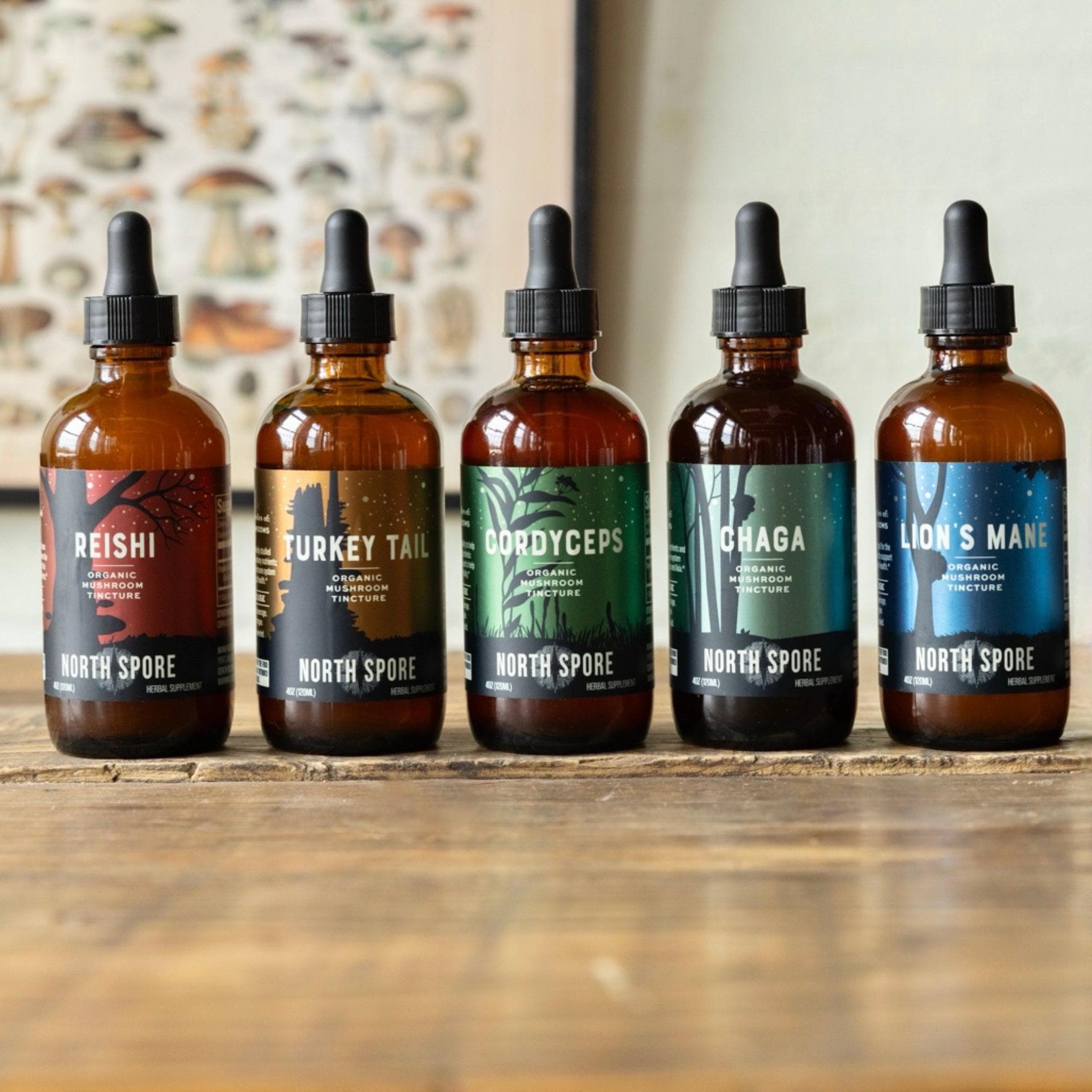 Organic Mind & Body Mushroom Tincture Variety Pack – North Spore