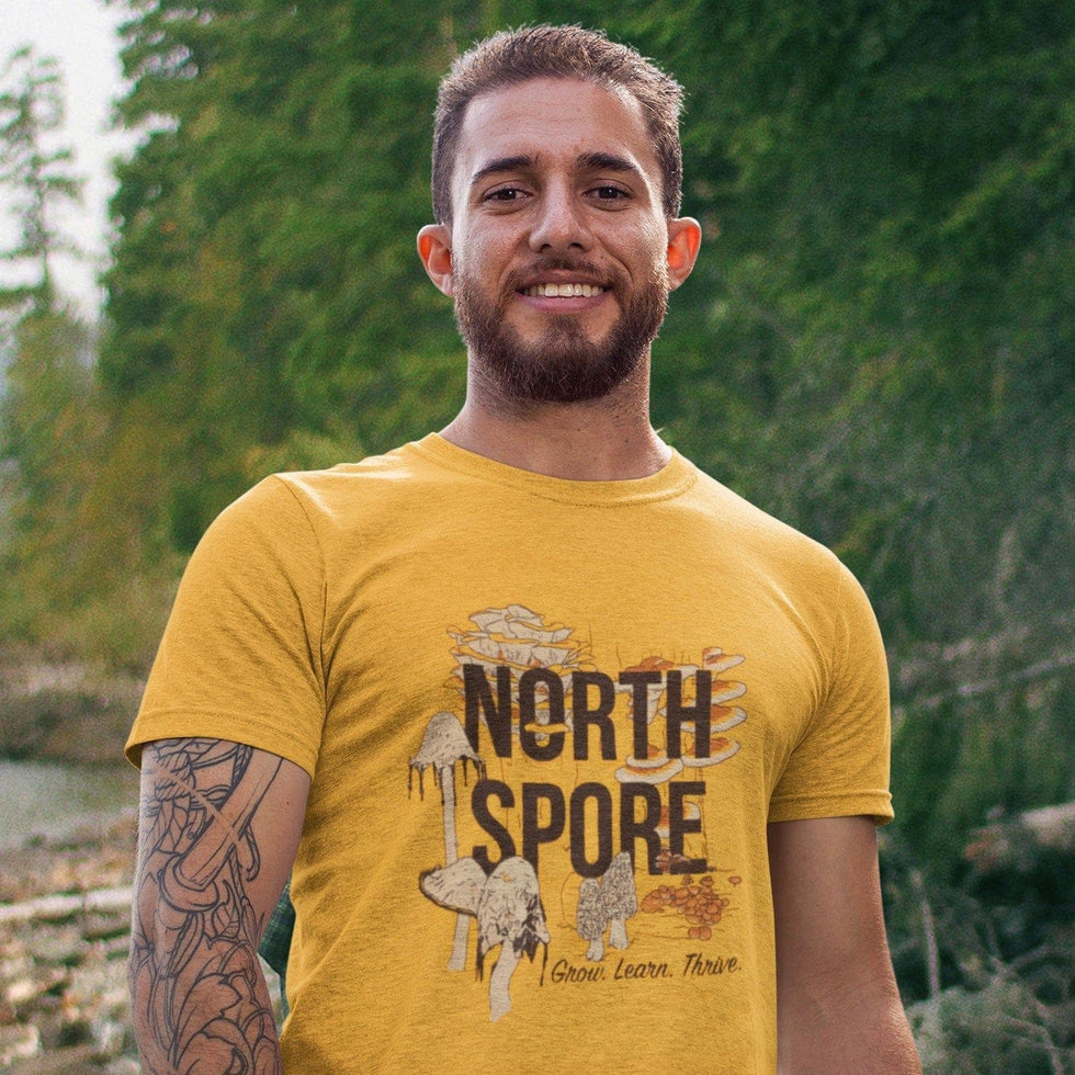Mushroom Shirts | Grow, Learn, Thrive T-Shirt – North Spore